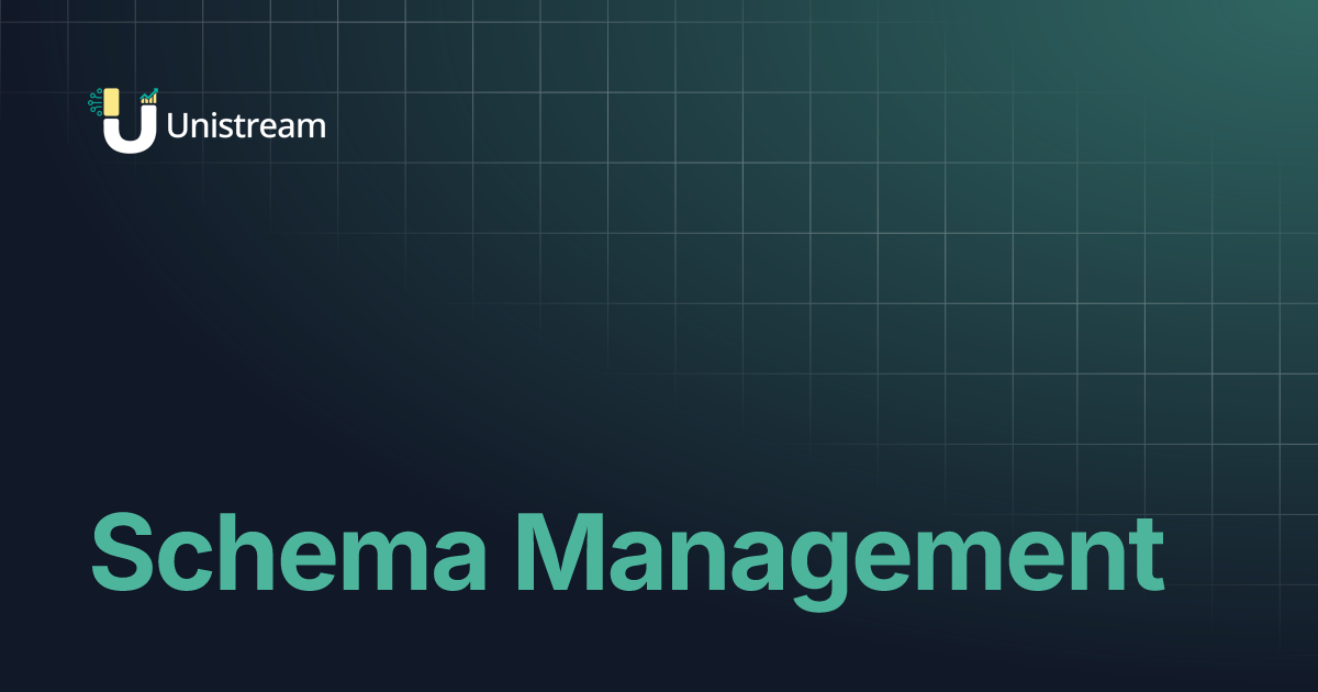 Schema Management | Unistream Docs